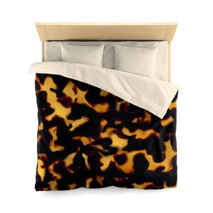 Tortoise Shell Print, Microfiber Duvet Cover, Animal Print, Duvet Cover ...