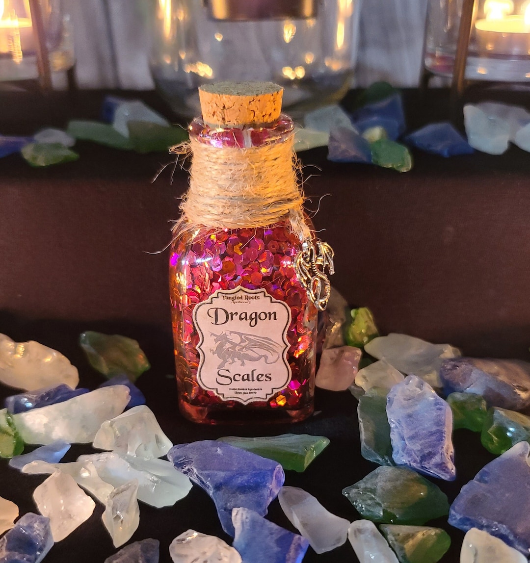 Dragon Scales Halloween Potion Bottle Decor Pink - Etsy
