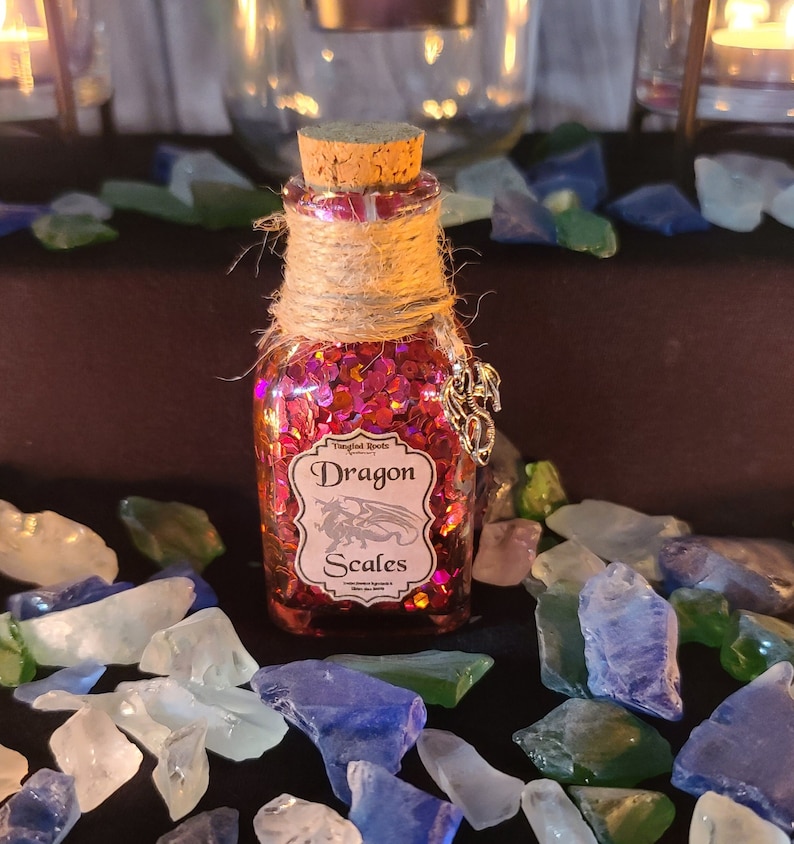 Dragon Scales Halloween Potion Bottle Decor Pink - Etsy