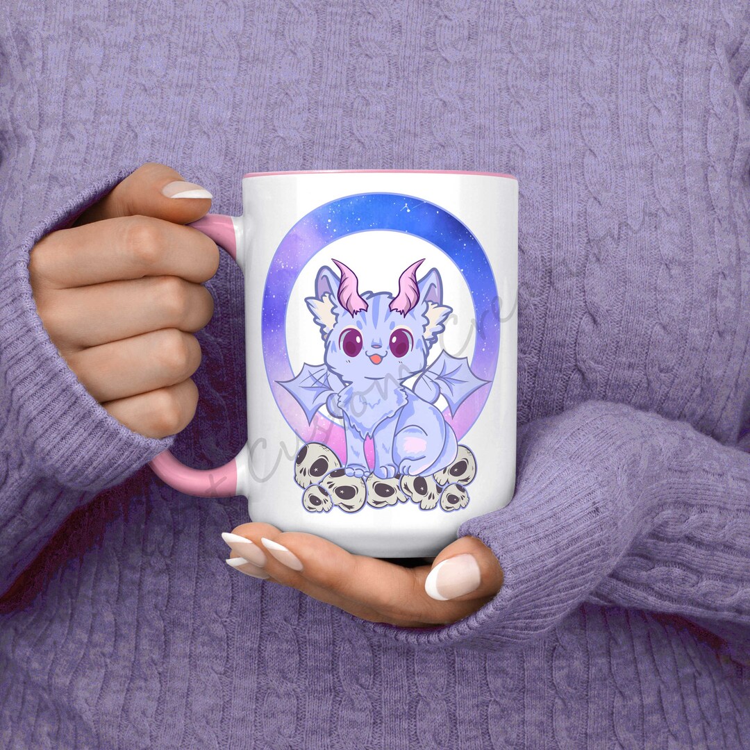 Pastel Goth Cute Kawaii Devil Angel Dog Coffee Mug - Etsy