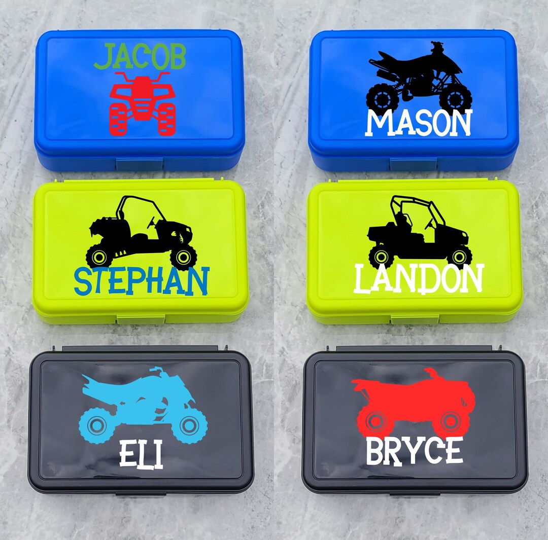 Back to School ATV 4 Wheeler Personalized Pencil Box School Supplies ...