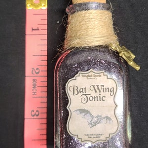 Bat Wing Tonic Potion Bottle Halloween Witch and Wizard Tiered Tray ...