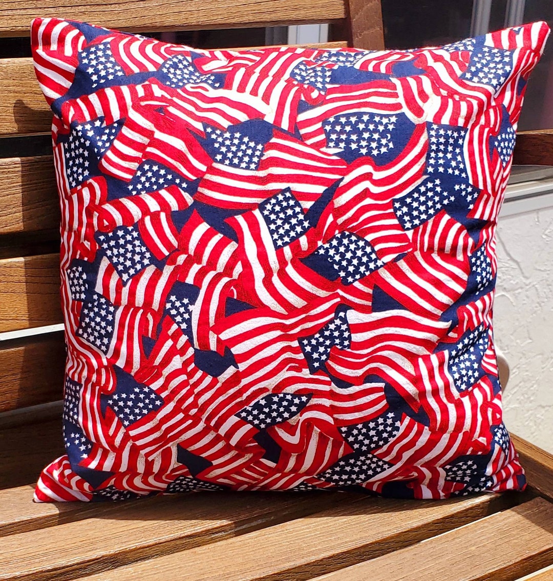 4th of July Envelope Pillow Décor/ Throw Pillow/ Back Pillow/ Camping ...