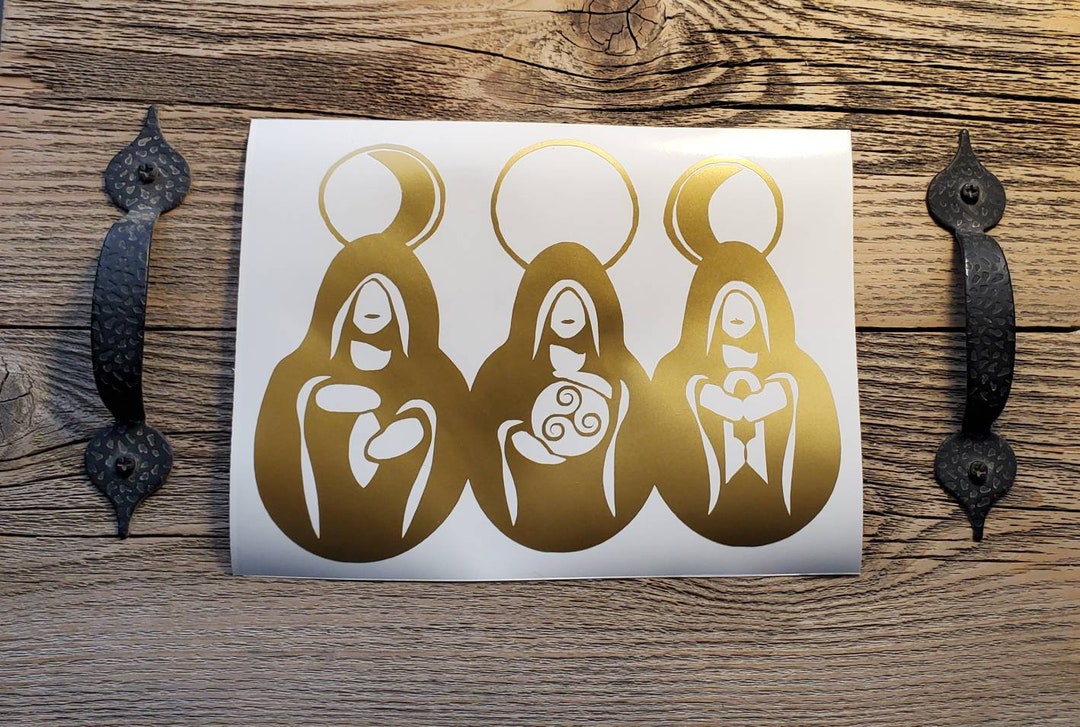 Norse Norns, Fates, Sticker, Decal Heathen, Viking, Shieldmaiden ...