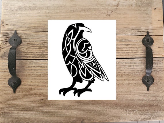 Nordic Celtic Raven Decal Vinyl Car Sticker Heathen Viking | Etsy
