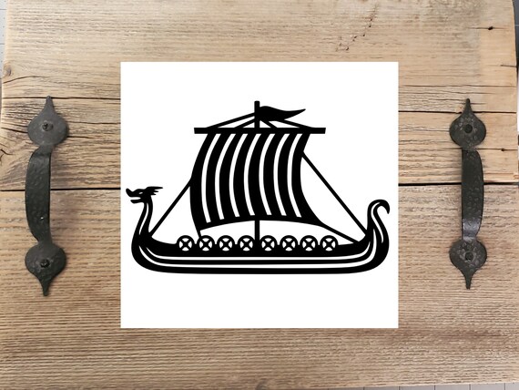 Viking Longship Dragon Ship Car Sticker Decal Heathen - Etsy