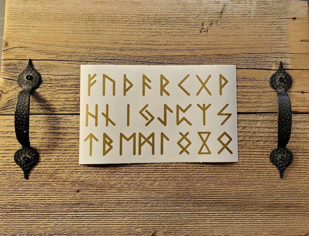 Full Set of Rune Decals Elder Futhark Permanent Adhesive Vinyl Smooth,tumbler, Sticker, Decal ...