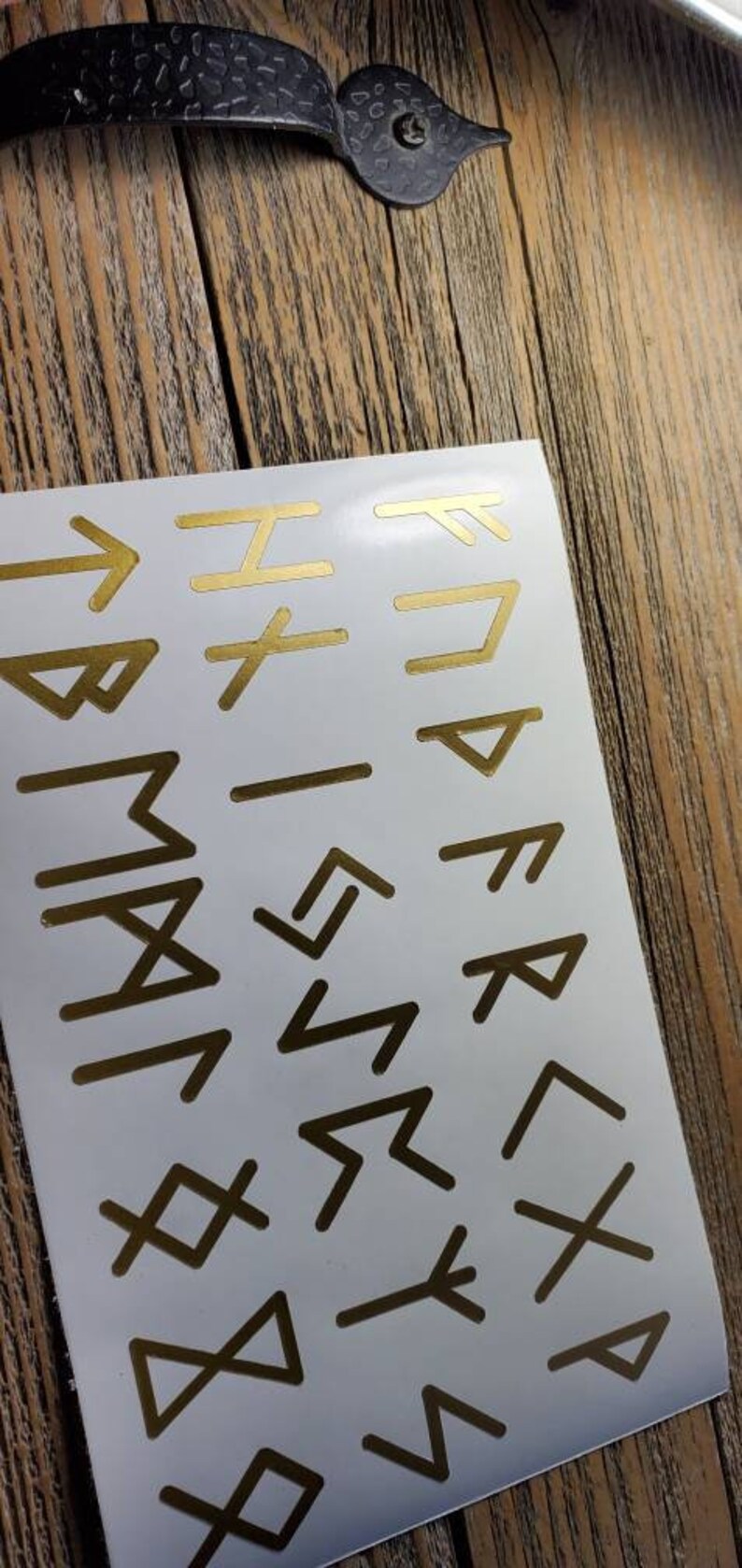 Full Set of Rune Decals Elder Futhark Permanent Adhesive Vinyl | Etsy