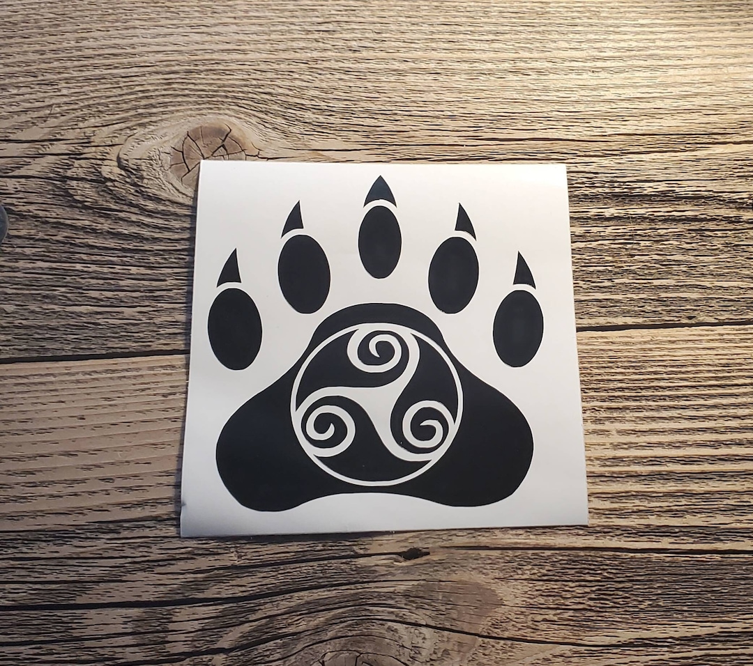 Bear Paw With Triskele Original Design Pagan, Wiccan, Witch, Heathen ...