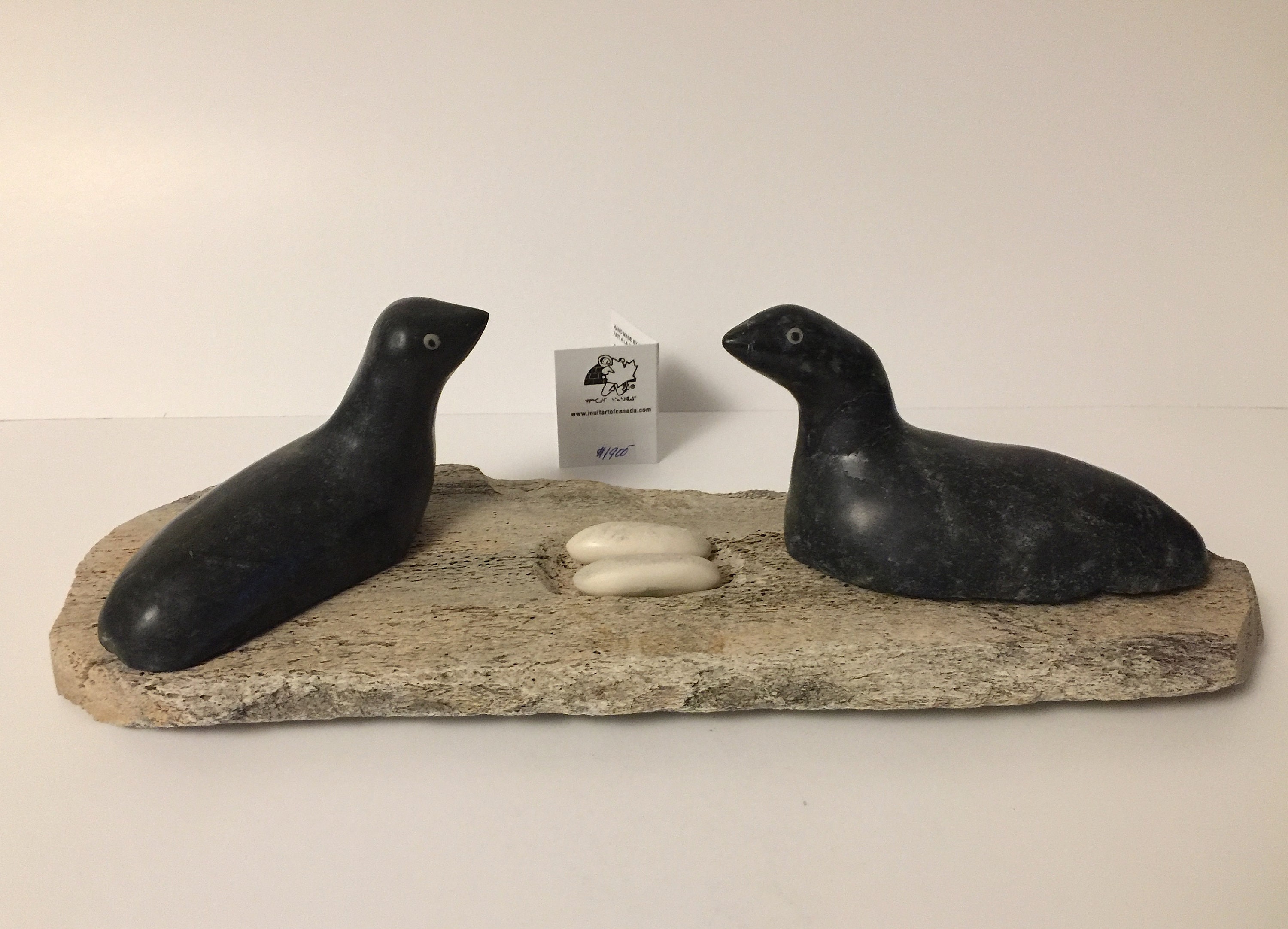 Inuit Art Eskimo Carving Uriash Puqiqnak Bird Nest #90006 1991 - Etsy