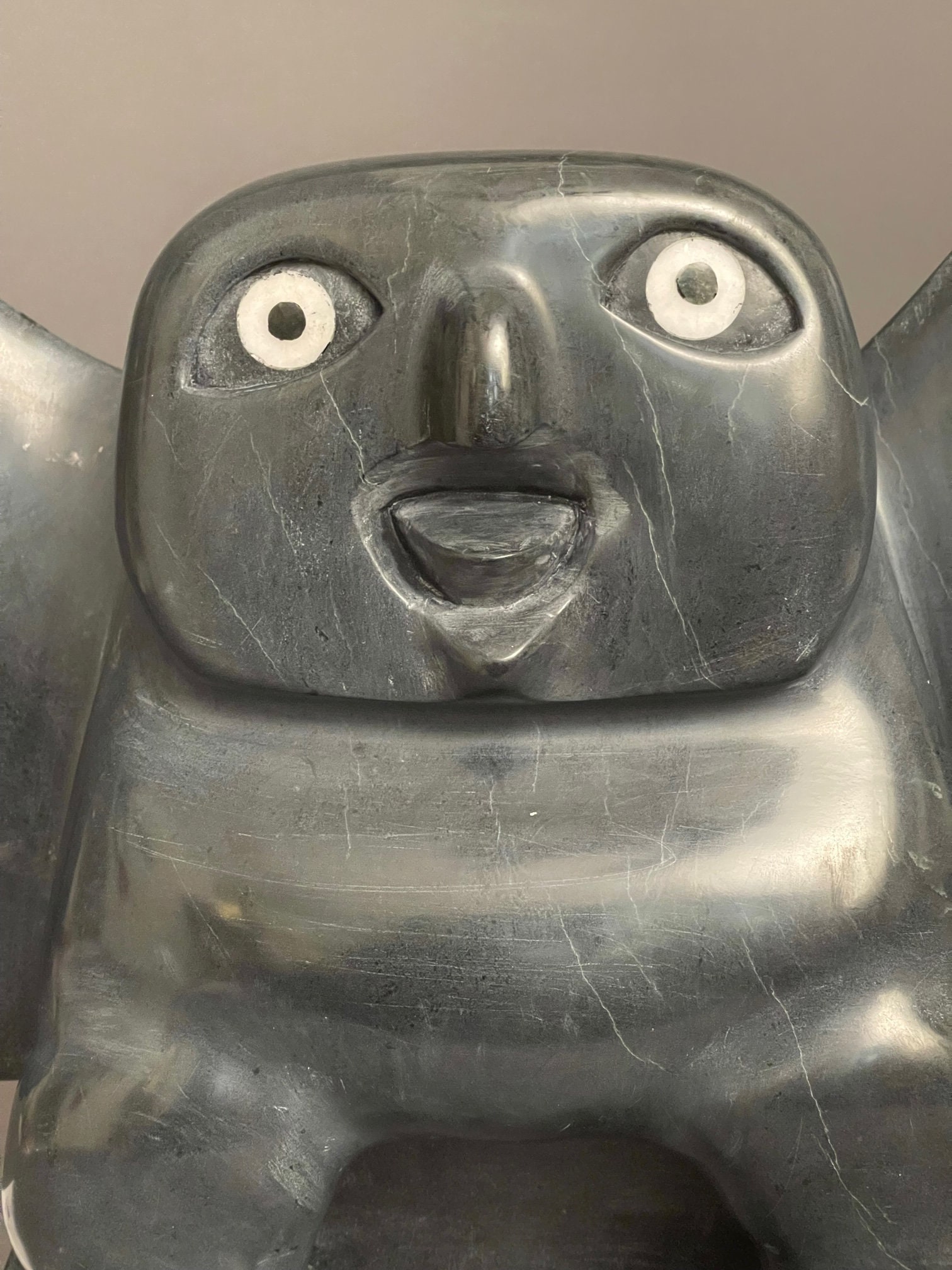 Inuit Art Eskimo Carving Toonoo Sharky Owl 68964 2022 - Etsy