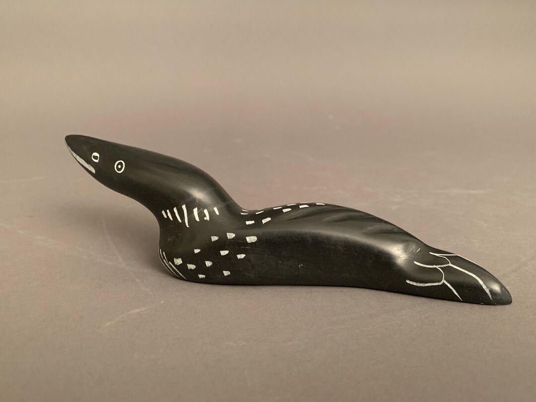 Inuit Art Eskimo Carving Loon #67226 2019 - Etsy