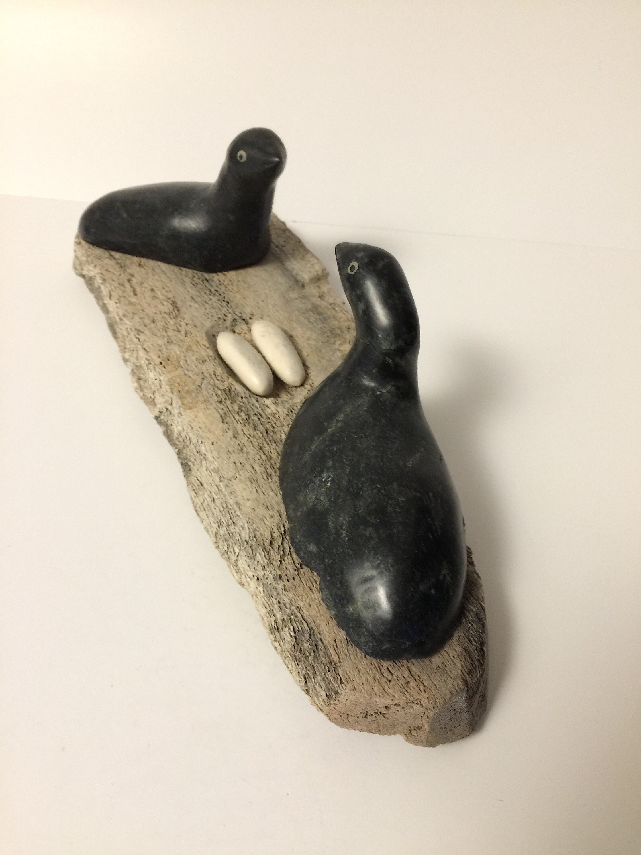 Inuit Kunst Eskimo Schnitzerei Uriash Puqiqnak Vogelnest - Etsy.de