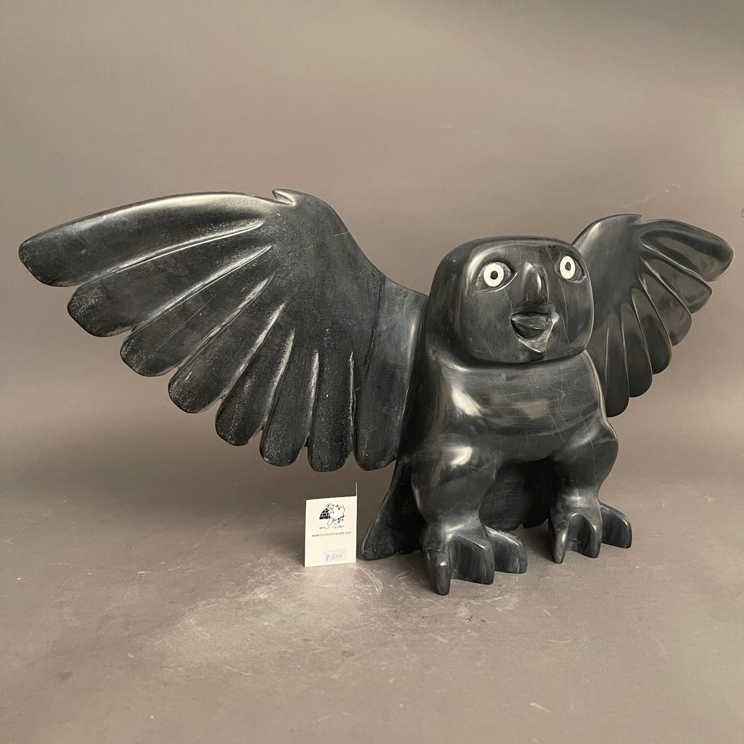 Inuit Art Eskimo Carving Toonoo Sharky Owl 68964 2022 - Etsy