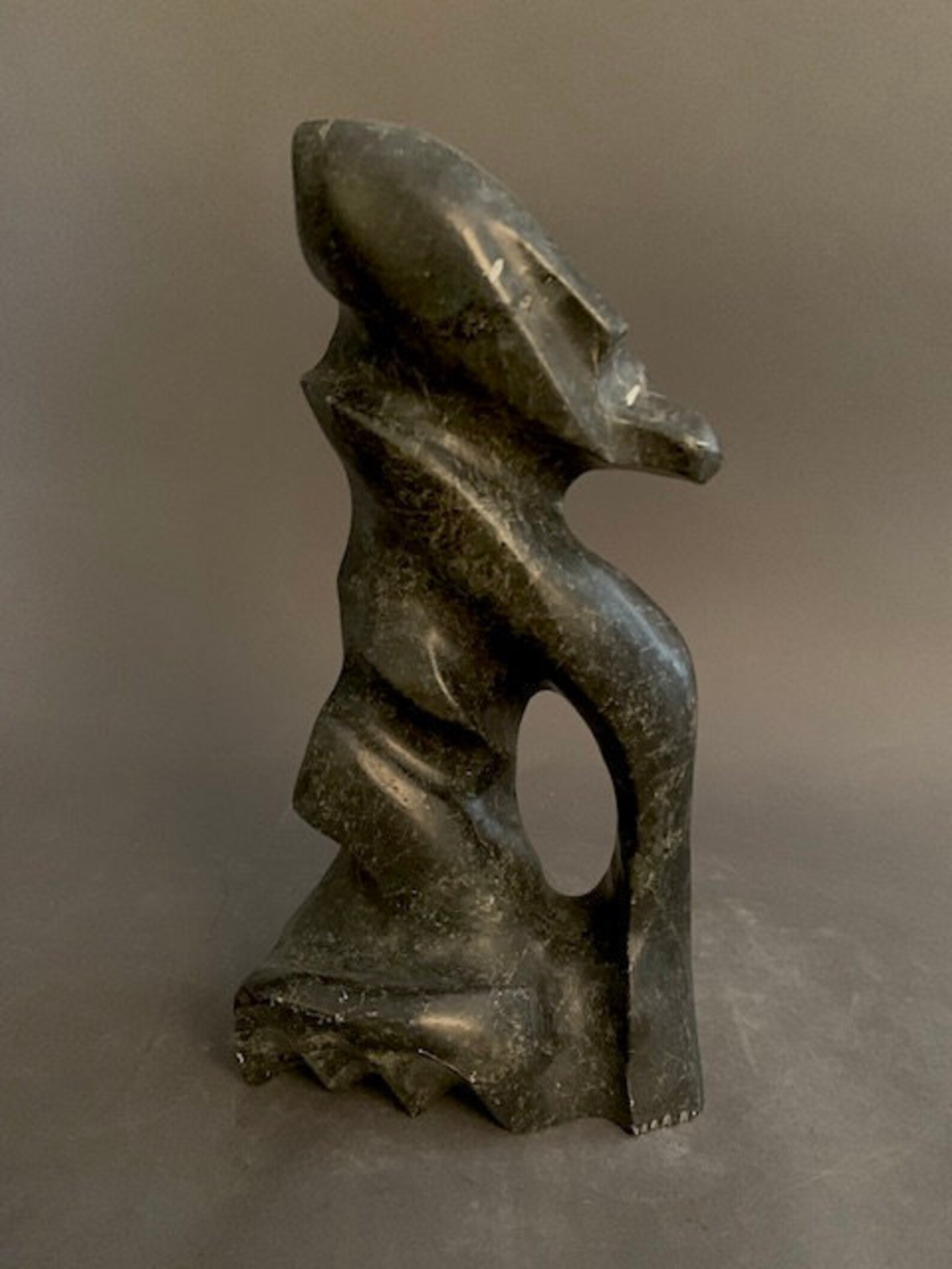 Inuit Art Eskimo Carving Alex Alikashuak Shaman #AA59 1998 - Etsy