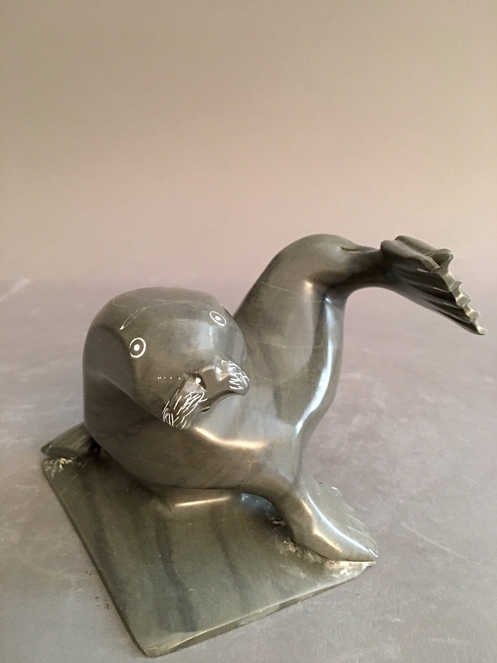 Inuit Art Eskimo Carving Sam Kavik Seal #67024 2018 - Etsy UK