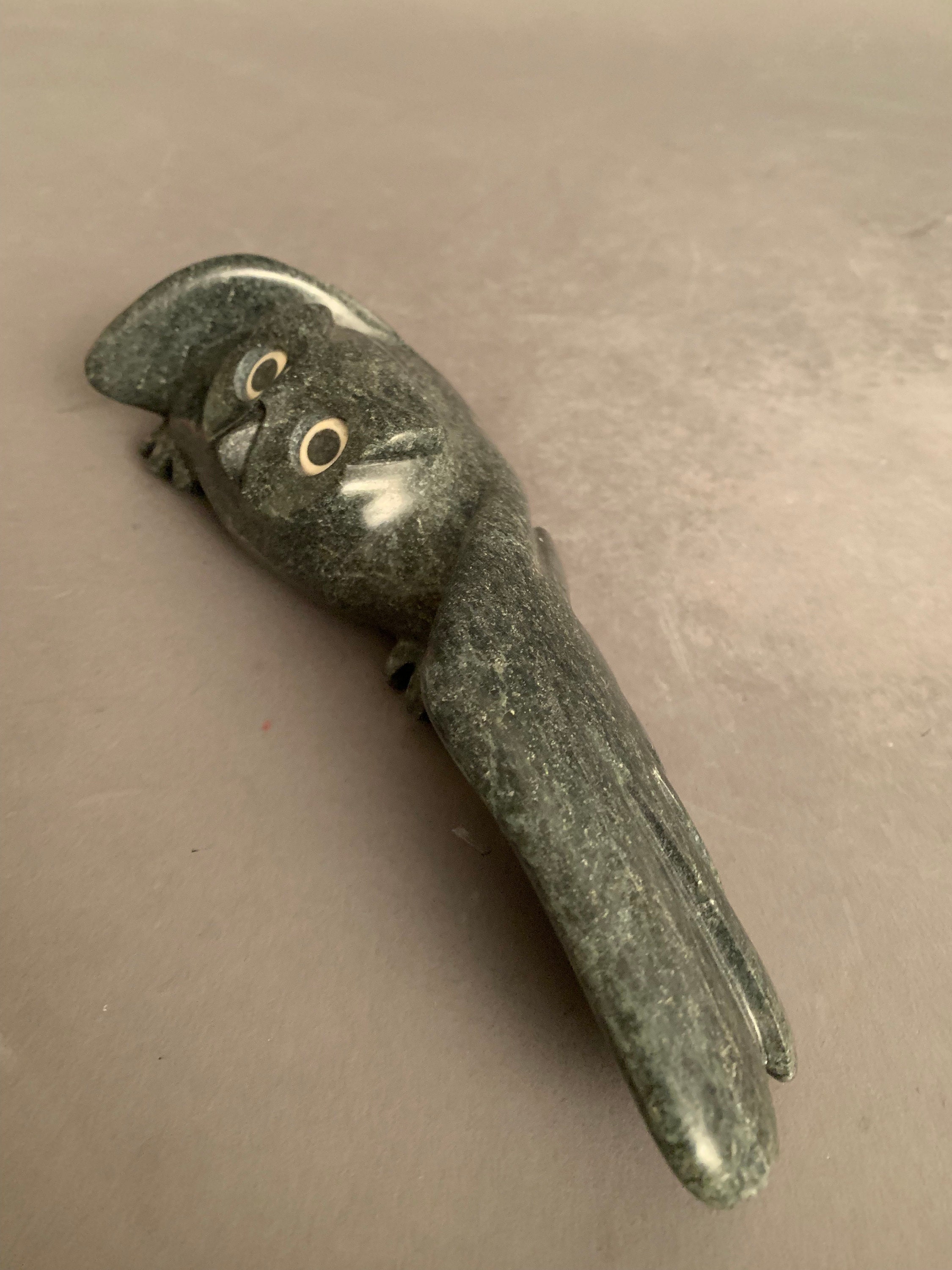 Inuit Art Eskimo Carving Joanasie Manning Owl 69755 2023 - Etsy