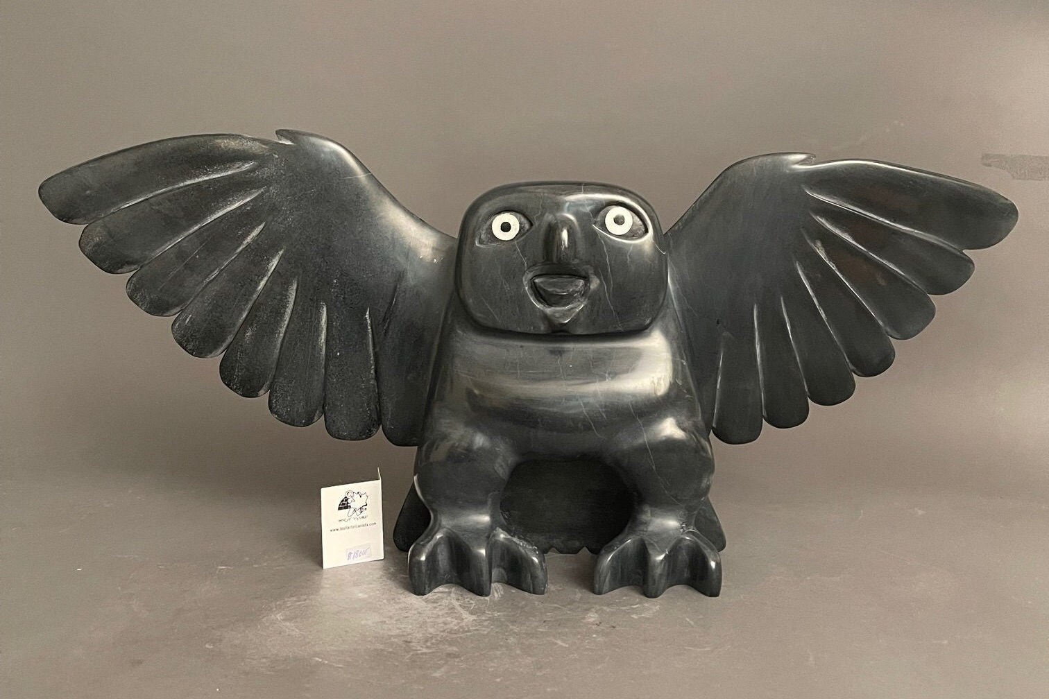 Inuit Art Eskimo Carving Toonoo Sharky Owl 68964 2022 - Etsy