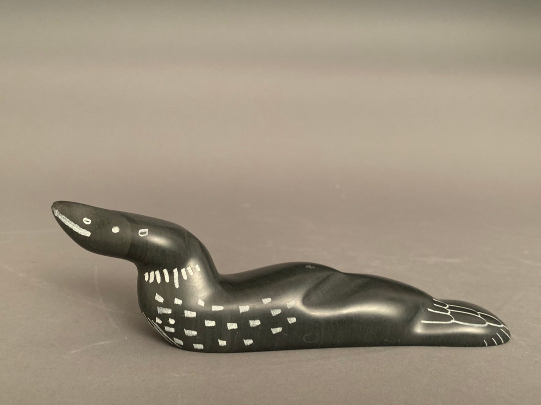 Inuit Art Eskimo Carving Loon 66345 2019 - Etsy