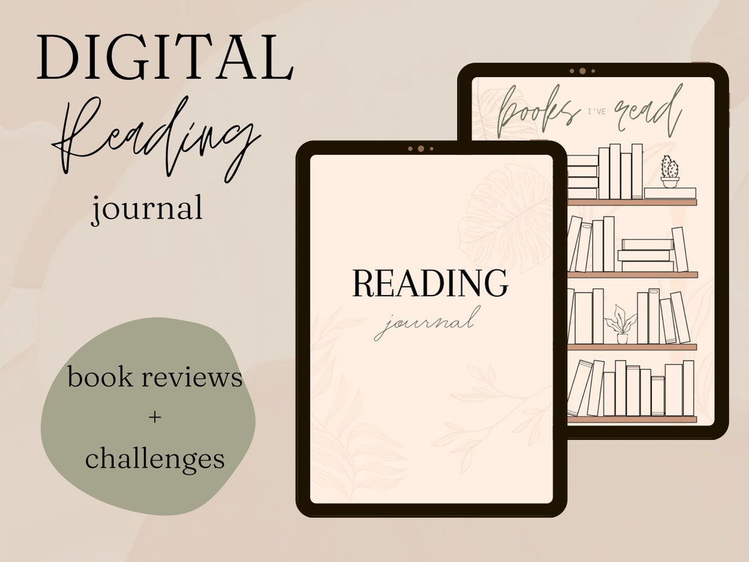 Digital Reading Journal, Digital Book Planner, iPad Planning, Goodnotes ...