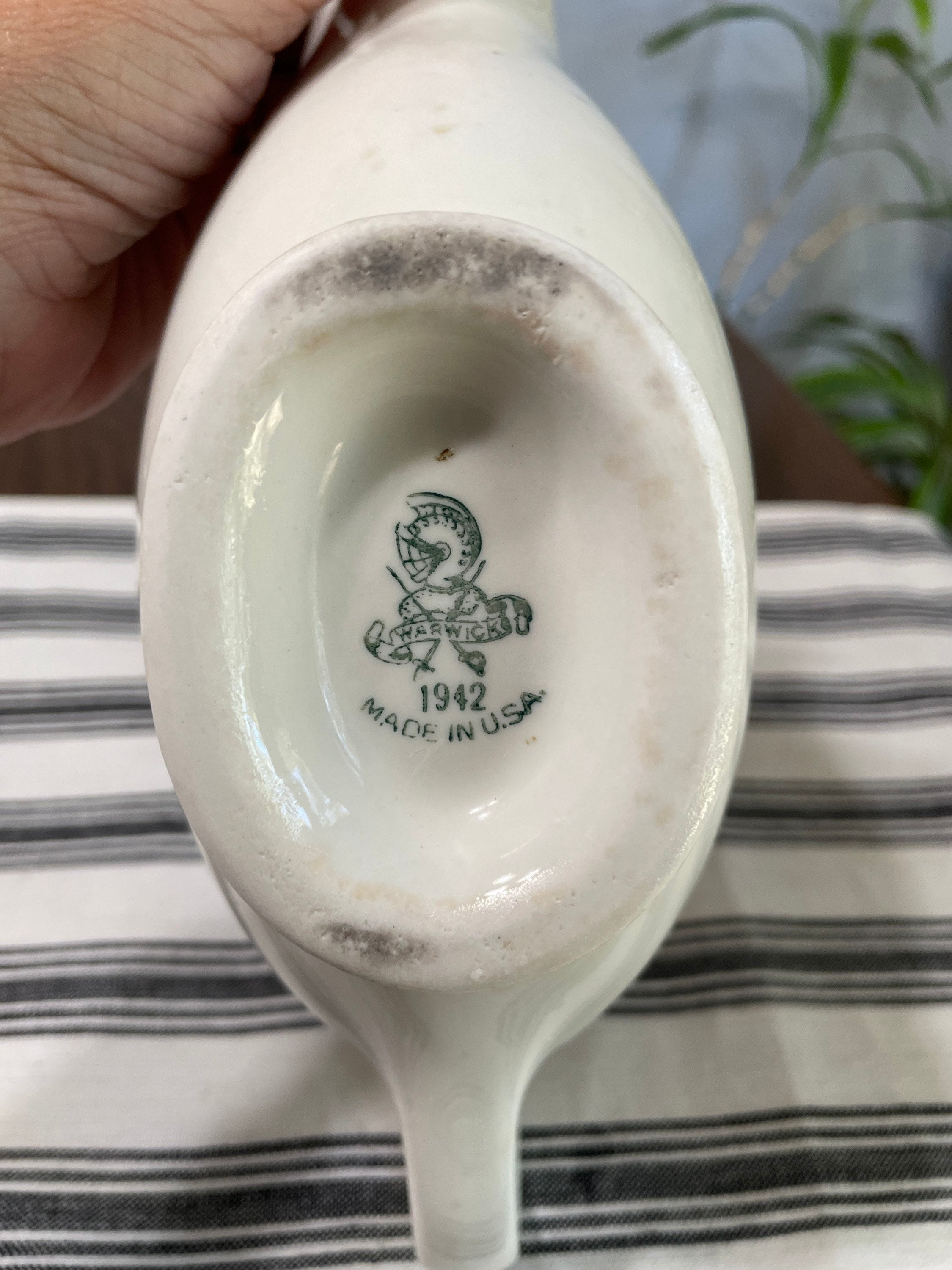 Vintage 1942 USQMC Ironstone Gravy Boat, Military Dining - Etsy