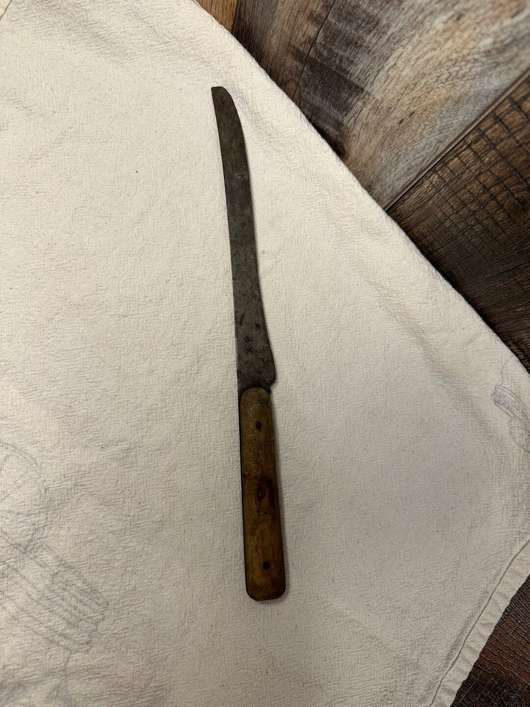 Antique Wooden Handled Kitchen Knife - Etsy