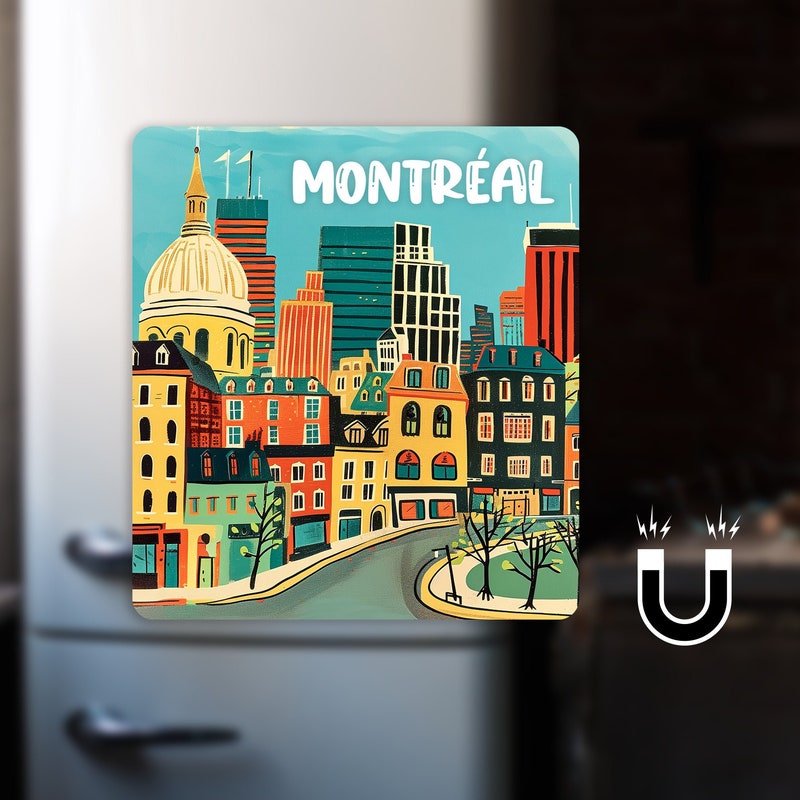 Fridge Magnet Montreal - Etsy