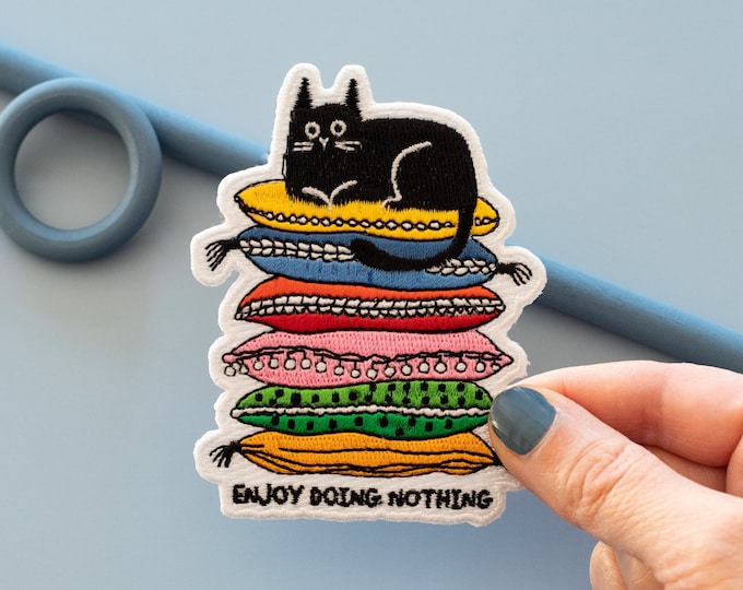 Carrot Cat Patch Cat Badge, Embroidery Iron-on Patch of Orange Tabby ...