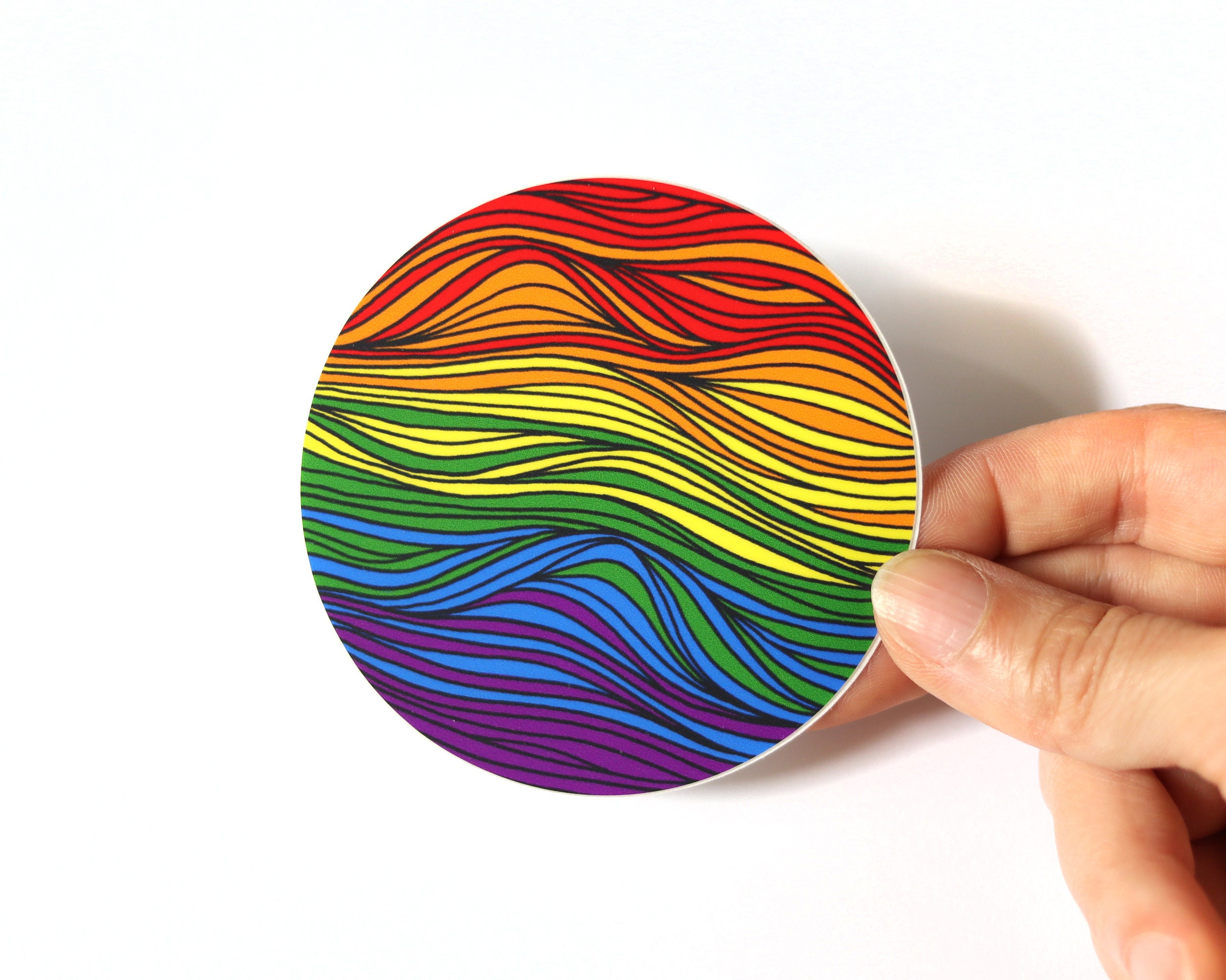 Subtle Gay Pride Vinyl Sticker Rainbow Flag Sticker Lgbtq - Etsy UK