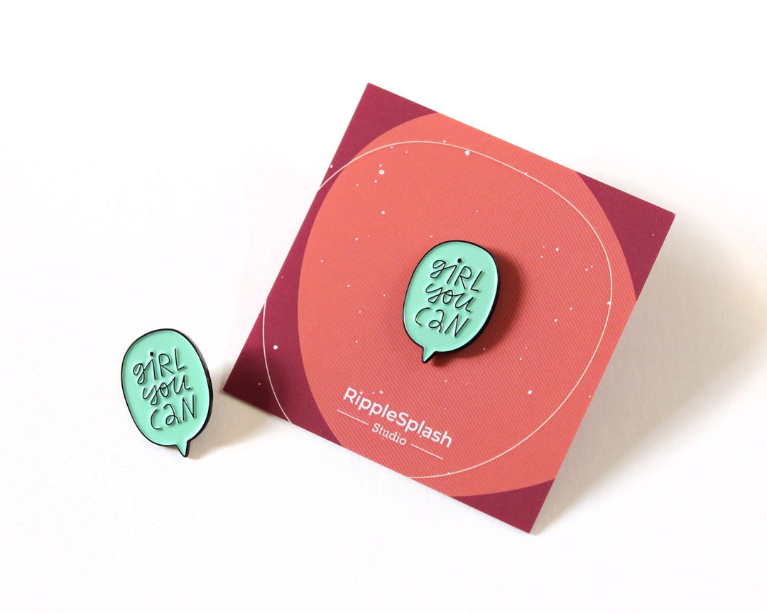 Cute Motivational Enamel Pin - Unique Soft Enamel Pin - Aesthetic ...
