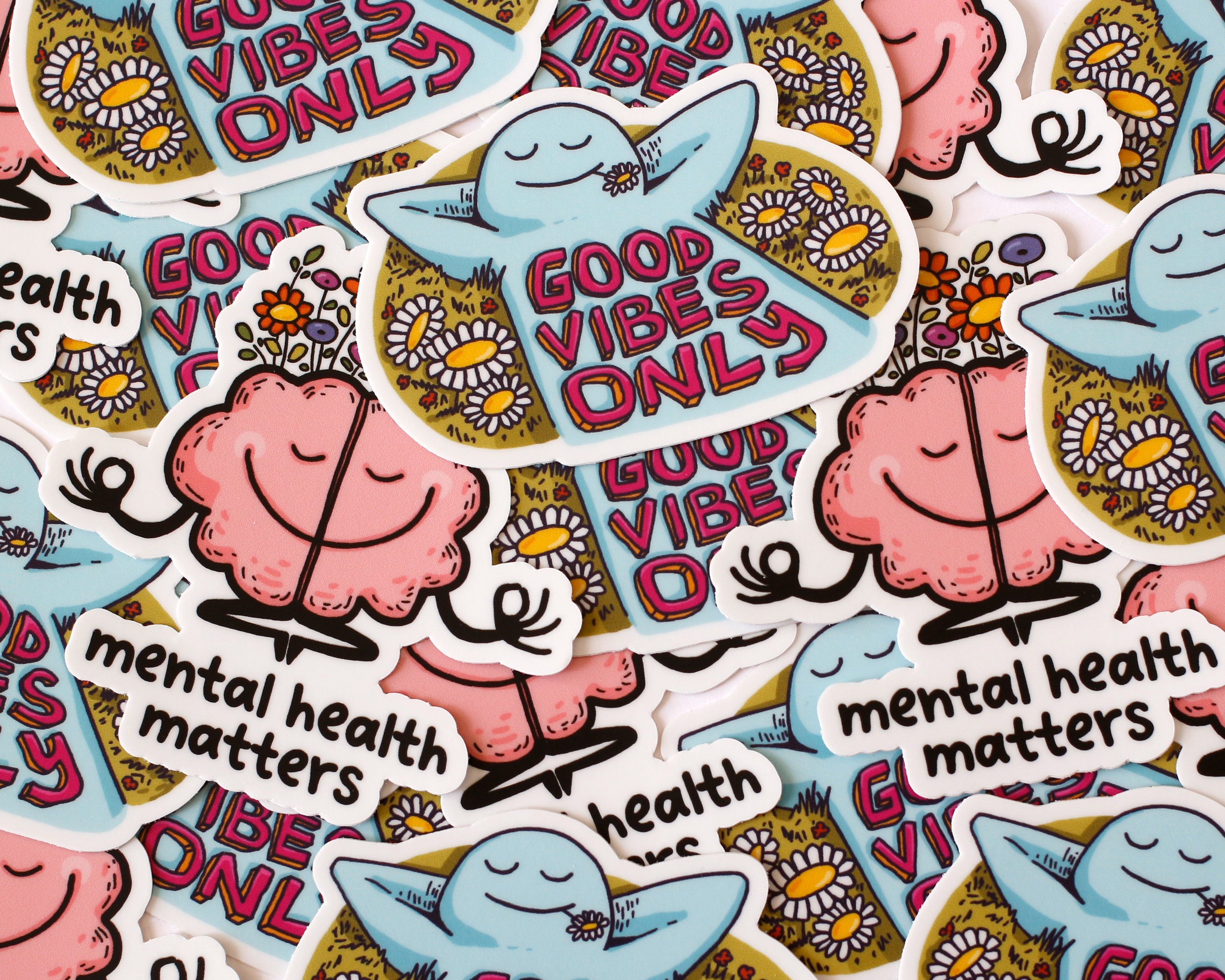 Mental Health Awareness Sticker Set | Inspirational Vinyl Stickers ...