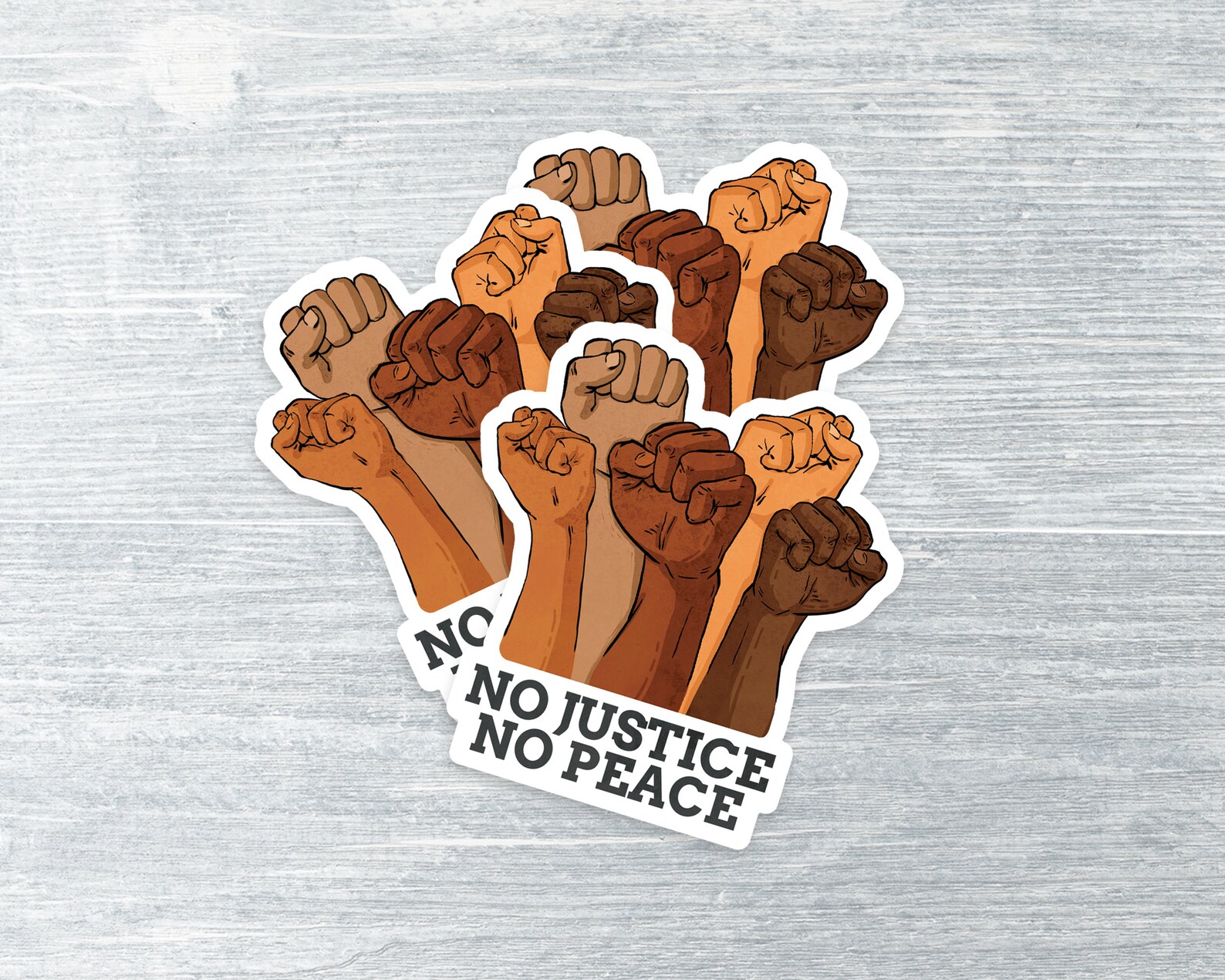 NO justice NO peace sticker Social justice stickers Black | Etsy