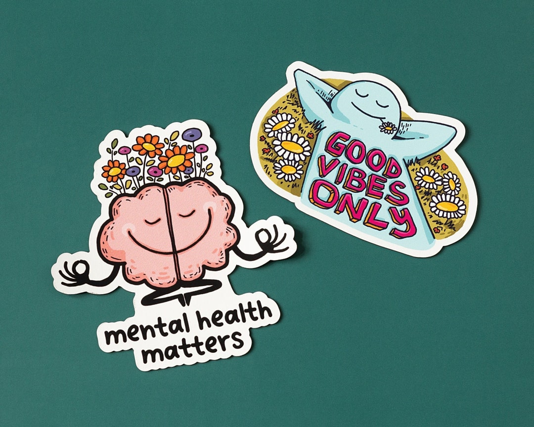 Mental Health Awareness Sticker Set | Inspirational Vinyl Stickers ...