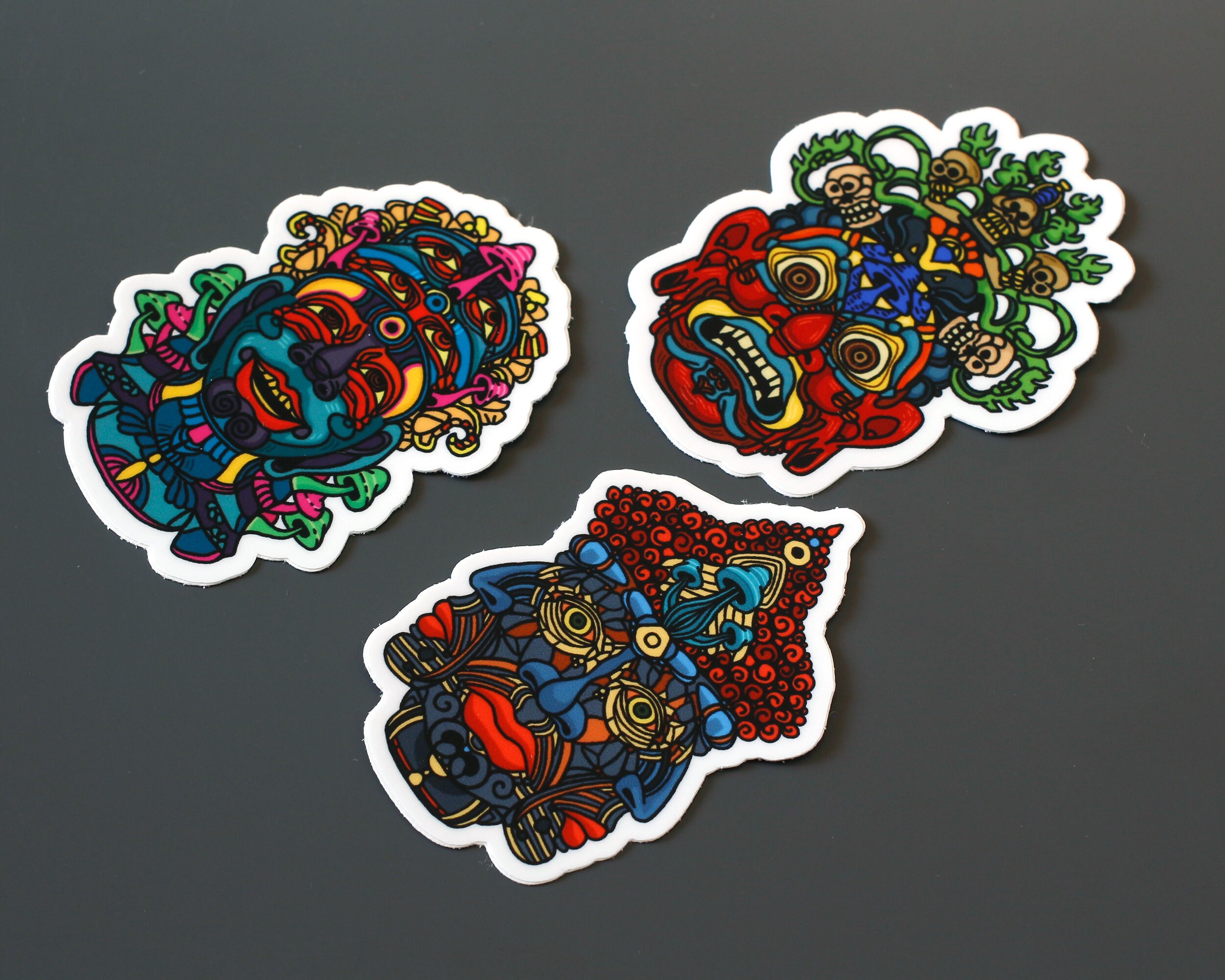 Trippy Vinyl Sticker Pack Cool Sticker Bundle Aesthetic | Etsy