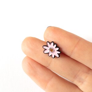 Cute Mini Flower Enamel Pin Pink Flower Soft Enamel Pin - Etsy
