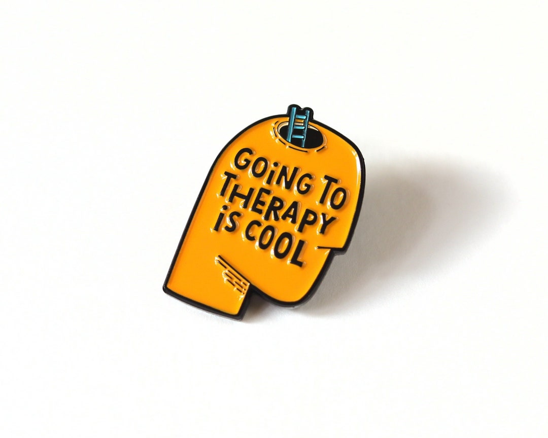 Cool Mental Health Enamel Pin Unique Soft Enamel Pin Motivational Badge ...