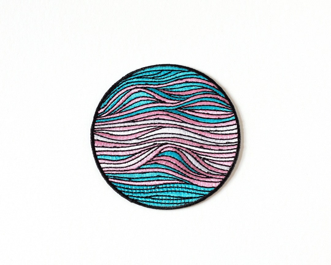 Subtle Trans Flag Iron-on Patch | Transgender Pride Embroidered Patch ...