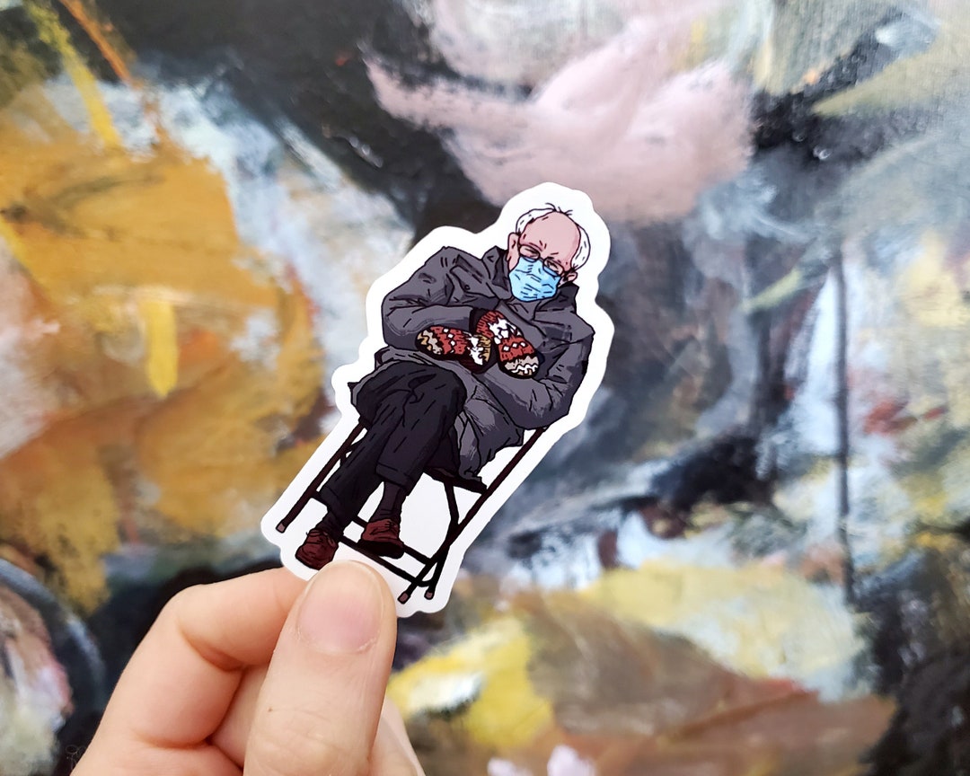 Bernie Sanders Meme Sticker Bernie Sanders Mittens Meme Decal Bernie ...