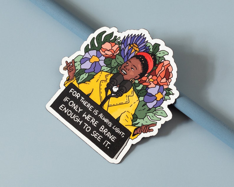 Amanda Gorman Vinyl Sticker | Inspirational Quote Sticker ...