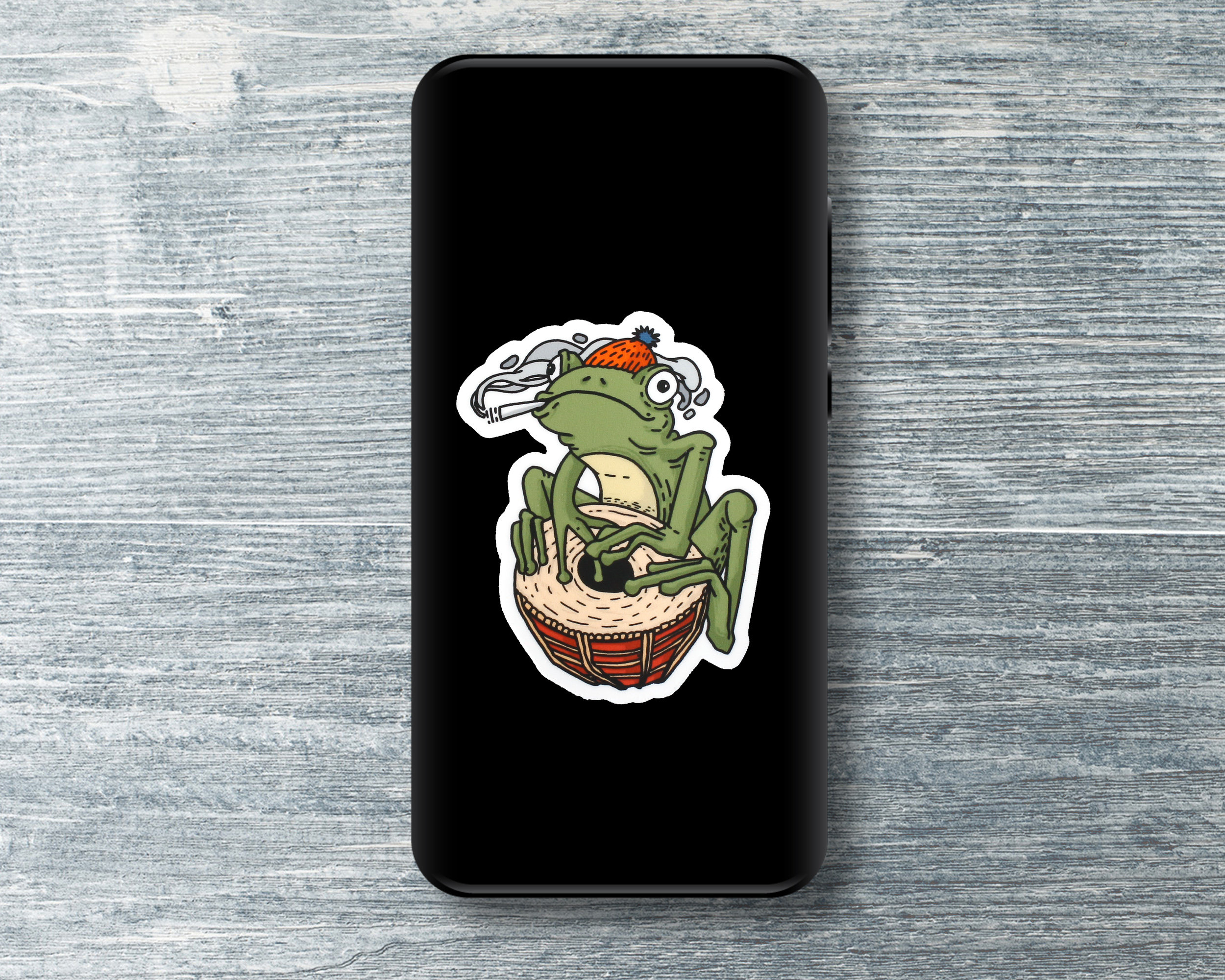 Funny frog stickers Stoned toad sticker decal Cottagecore | Etsy