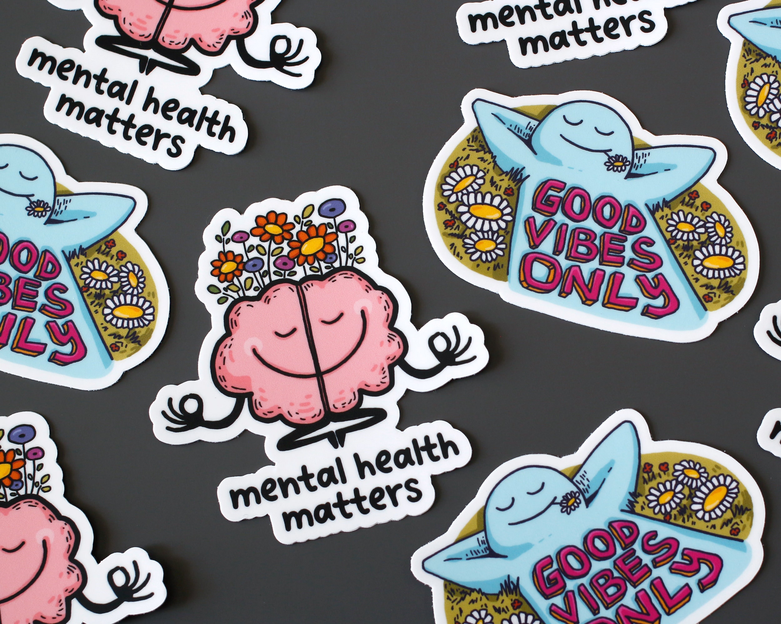Positive fridge magnet set Mental Health car magnet Cute | Etsy