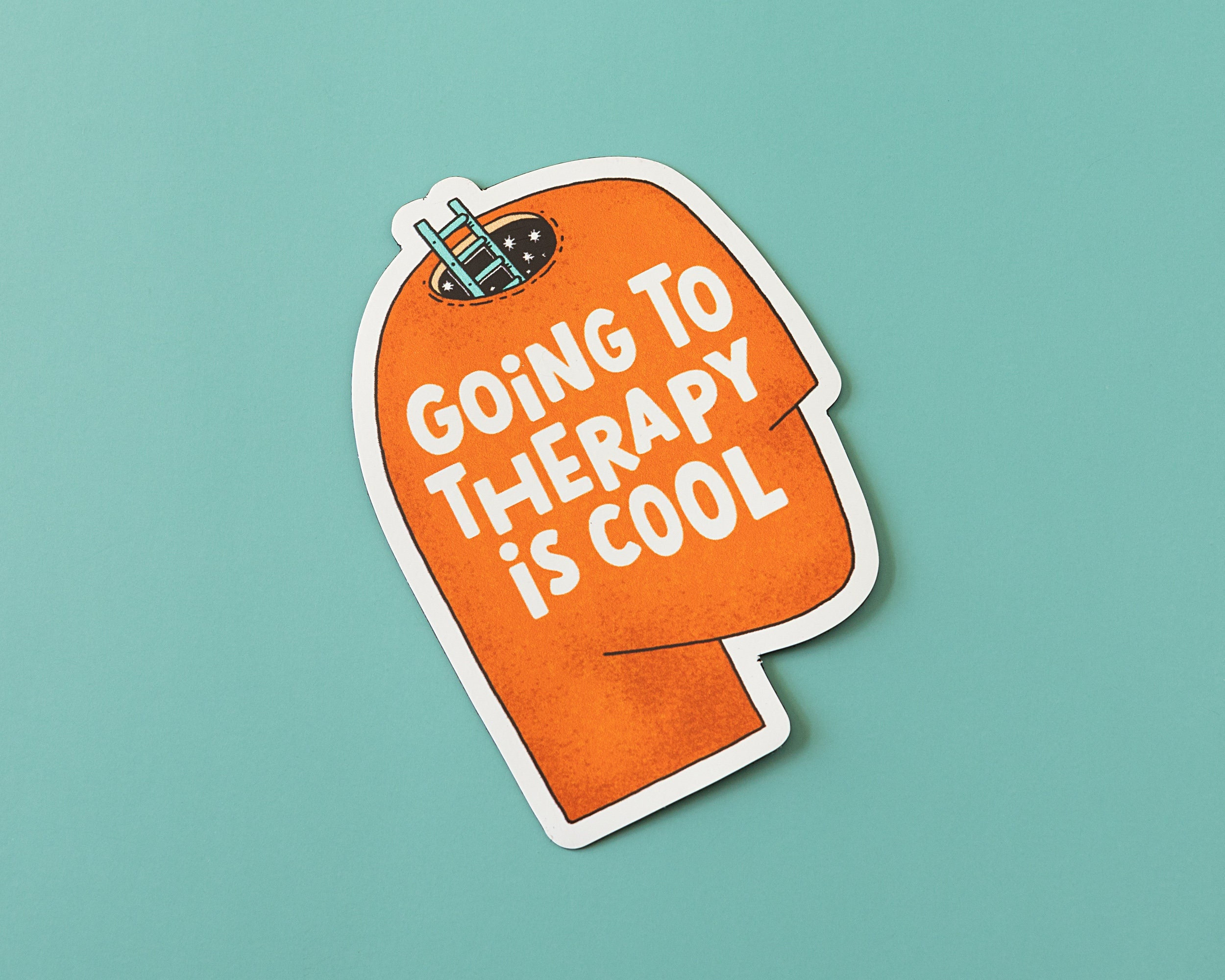 Going to Therapy is Cool Vinyl Sticker | Mental Health Sticker ...