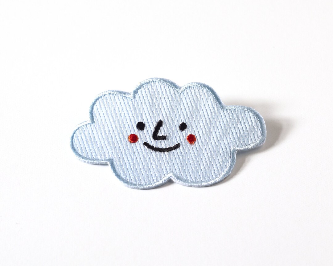 Cute Cloud Iron-on Patch Small Embroidered Patch Cool Backpack Patch ...