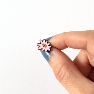 Cute Mini Flower Enamel Pin Pink Flower Soft Enamel Pin - Etsy