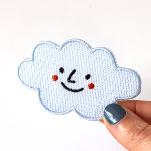 Cute Cloud Iron-on Patch Small Embroidered Patch Cool Backpack Patch ...