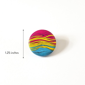 Subtle Pansexual Flag Pin Pansexual Flag Pinback Buttons Lgbtq Flags Pin Pins for Backpacks ...