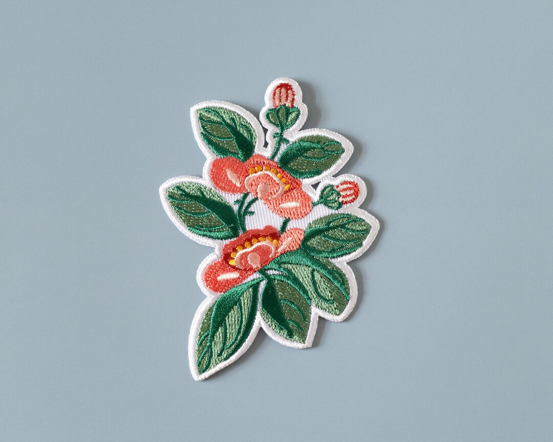 Flower Iron on Patch Cute Embroidered Patch Cool Backpack Patch Flower ...
