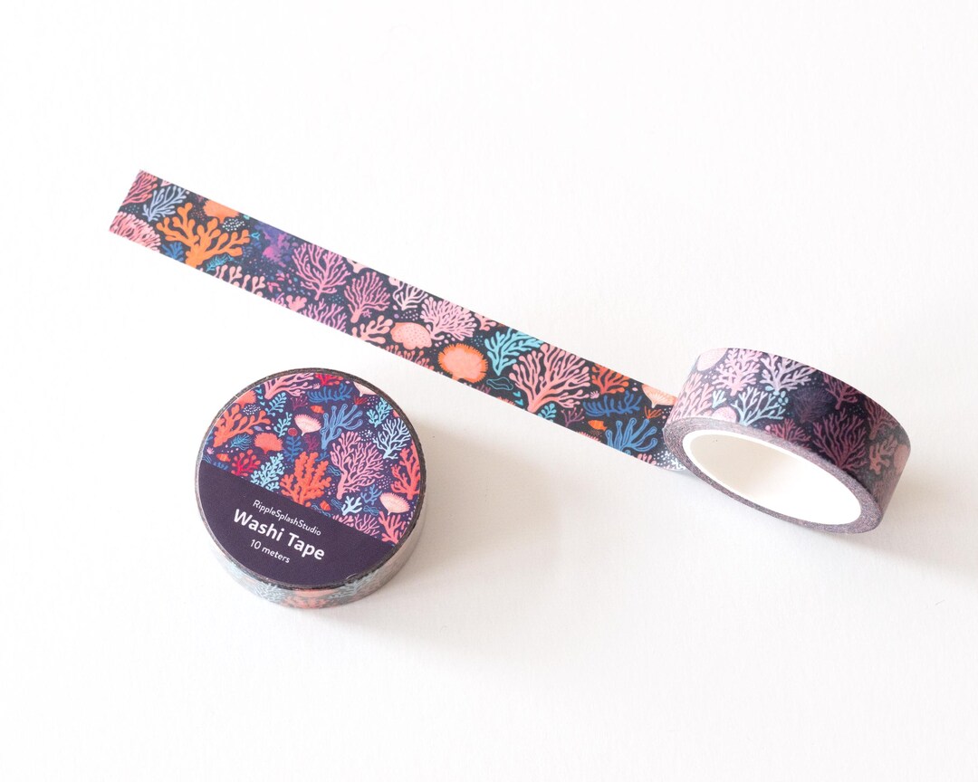Underwater Coral Reef Washi Tape | Ocean Decorative Tape | Marine Life ...