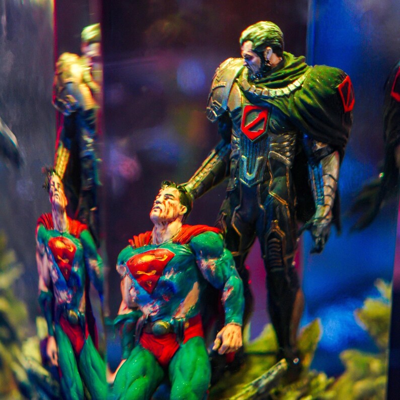 Fallen Superman Vs Zod Lamp – Anime Resin Night Light – Gift for Zod ...