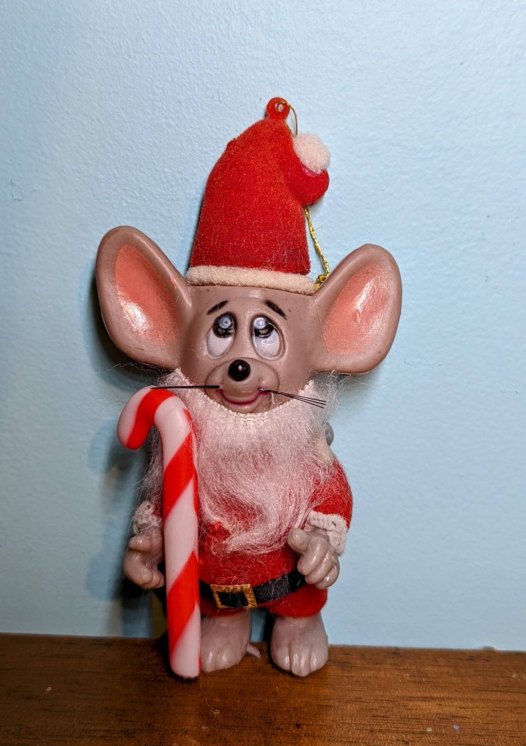 Vintage Santa Mouse Santa Claus Christmas Ornament (free Ship) - Etsy